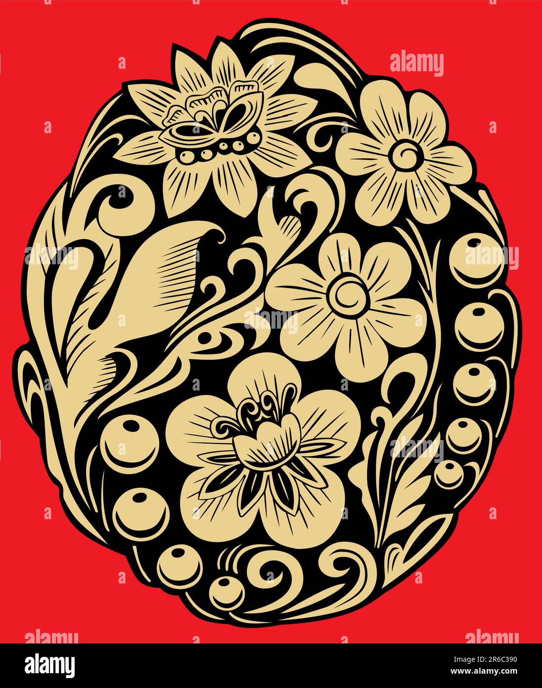 Pattern in the Russian traditional style Stock Vector Image & Art - Alamy