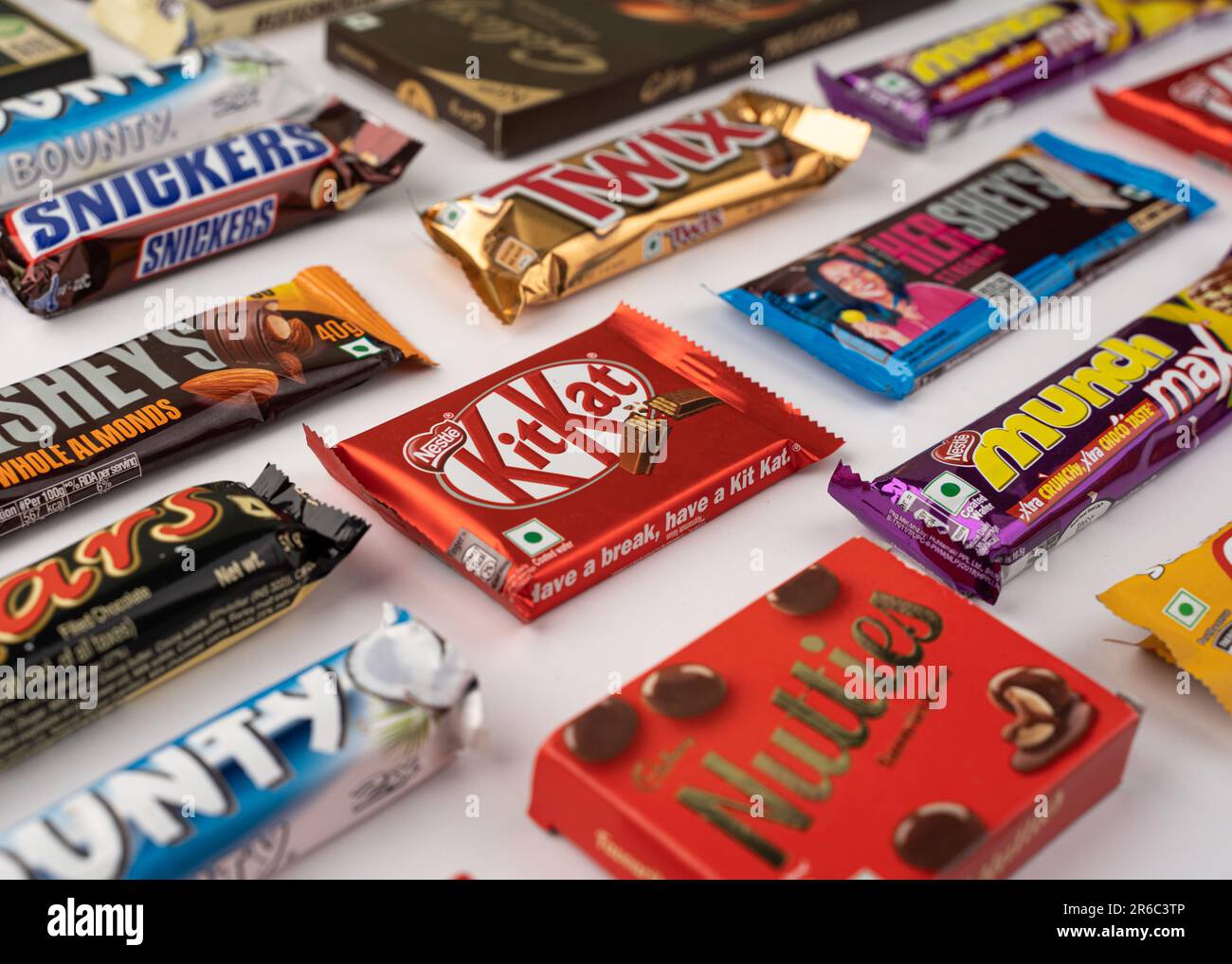 West Bangal, India - May 20, 2023 : Different Chocolates isolated on ...