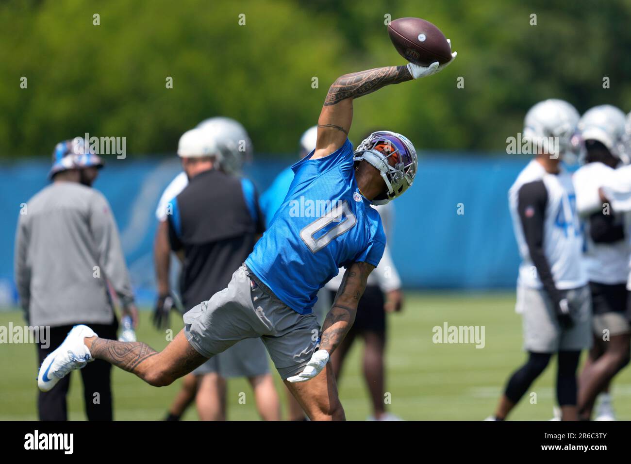 Detroit Lions wide receiver Marvin Jones Jr., pulls in a one handed ...
