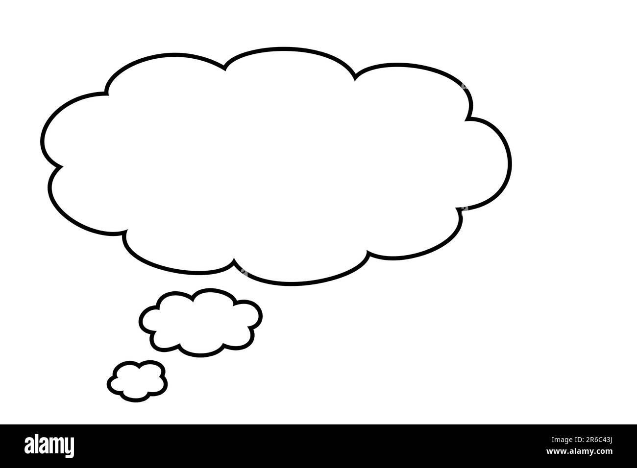 Empty speech bubbles in Black and White Stock Photos & Images - Alamy