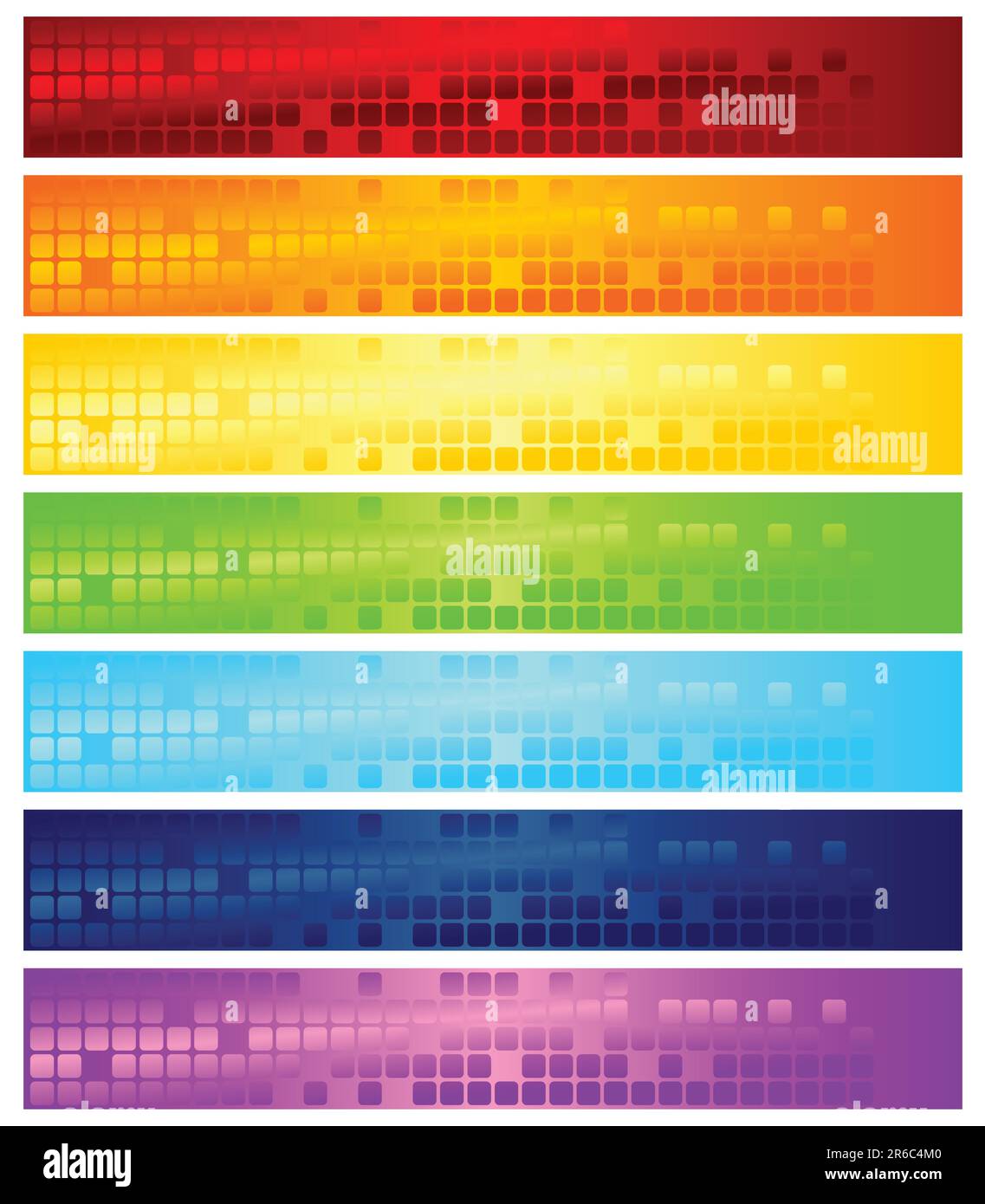 Different color banners that can be used as web headers Stock Vector ...