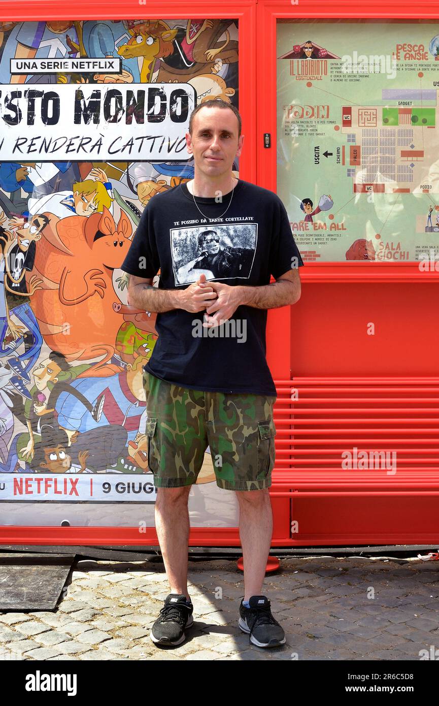 Cannes, Frankreich. 08th June, 2023. The Italian cartoonist Zerocalcare ...