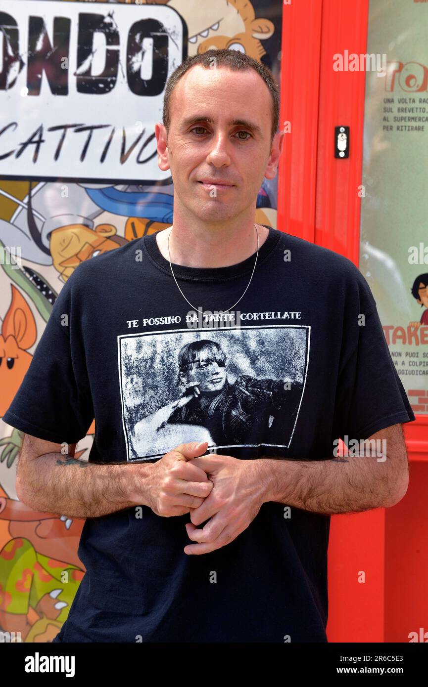 Cannes, Frankreich. 08th June, 2023. The Italian cartoonist Zerocalcare ...