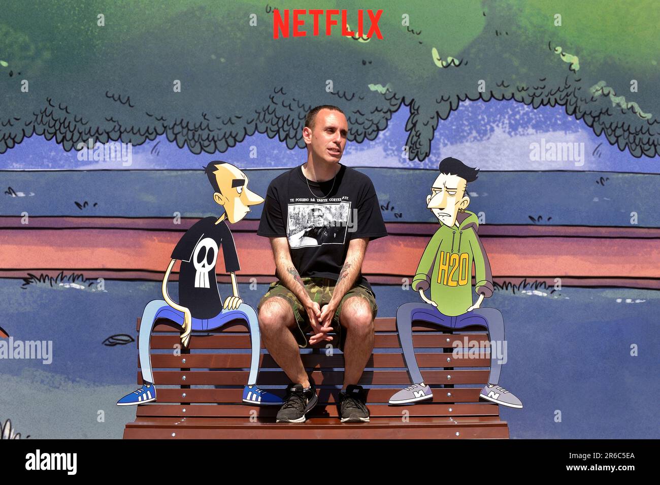 Cannes, Frankreich. 08th June, 2023. The Italian cartoonist Zerocalcare ...