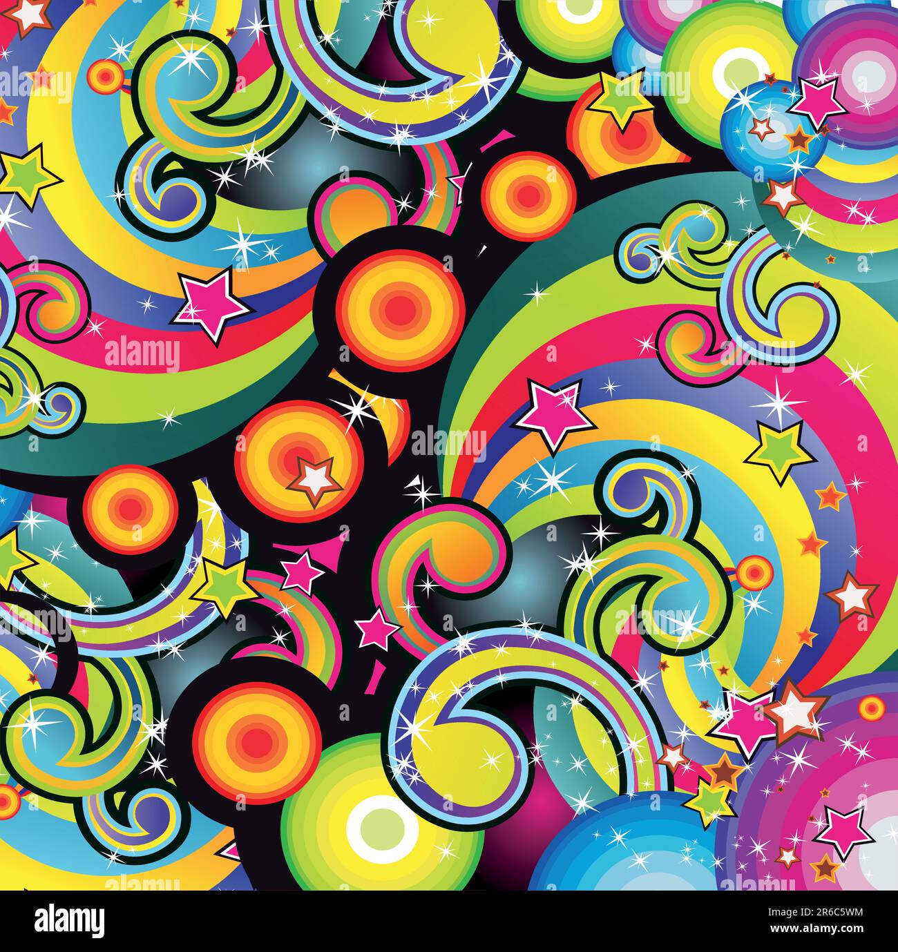 Mix of floral elements Stock Vector Images - Alamy