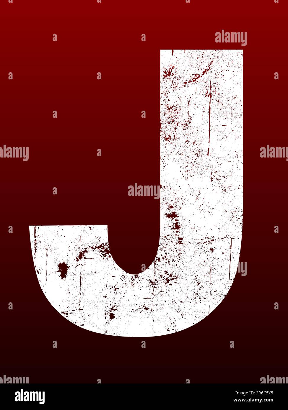 Fat Grunged Letters - J (Highly detailed grunge letter Stock Vector ...