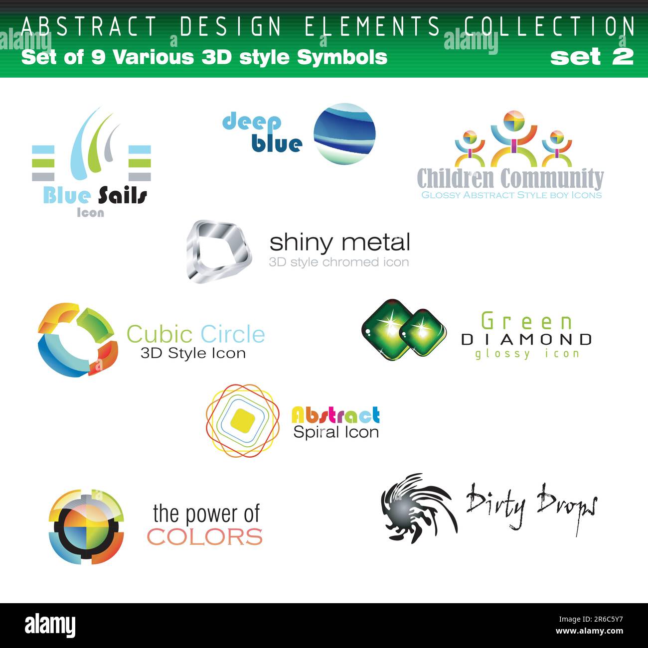 Collection of 3D Design Elements Set 2 - Other set in my Portfolio ...