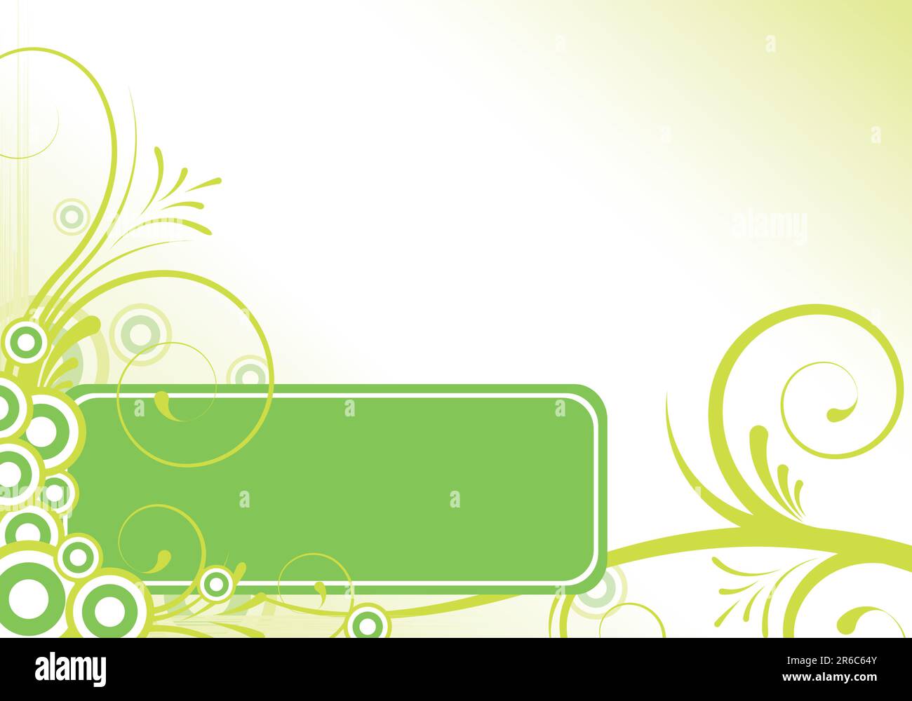 green abstract floral design Stock Vector Image & Art - Alamy