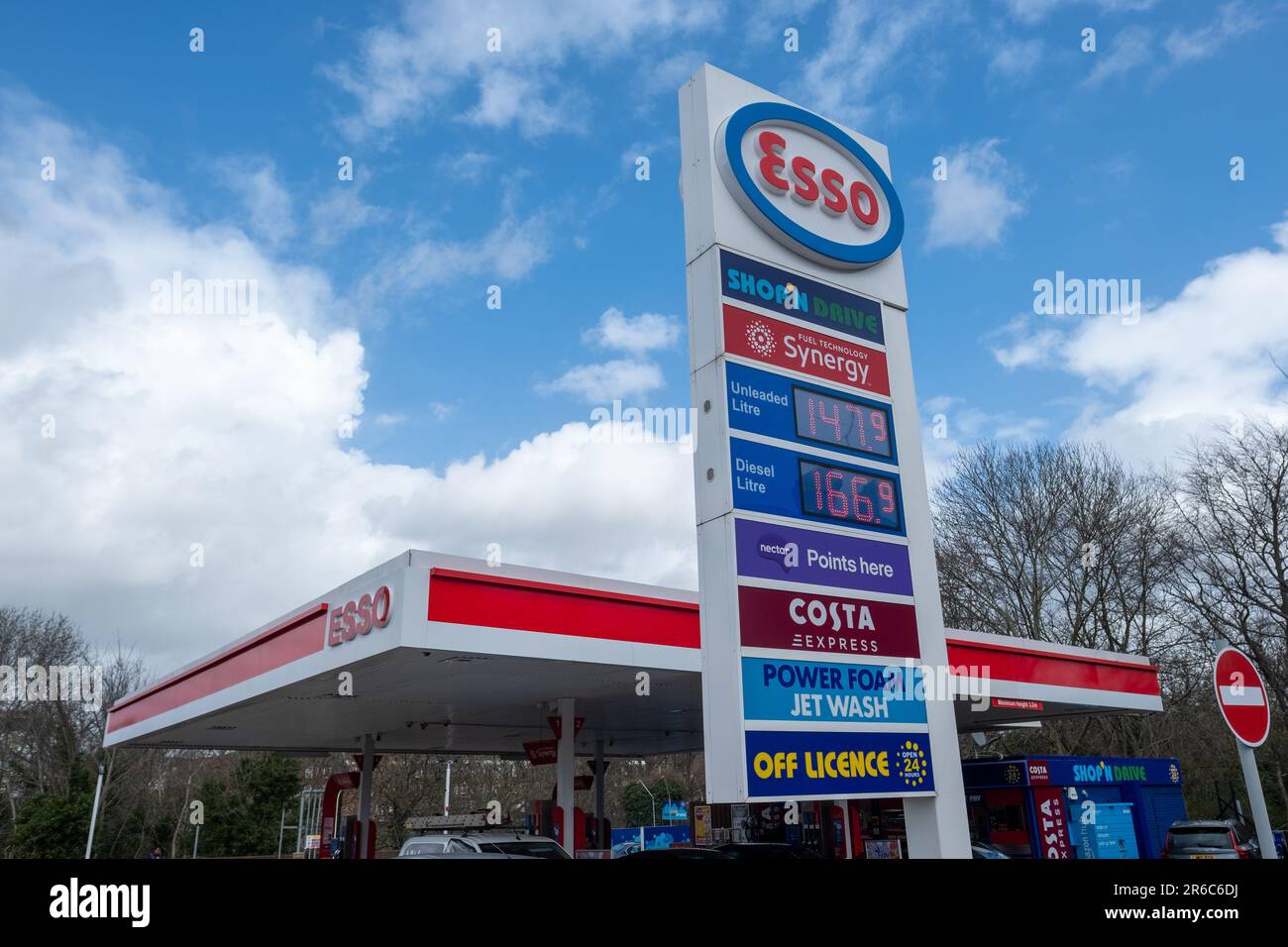 Esso petrol diesel pumps hi-res stock photography and images - Alamy
