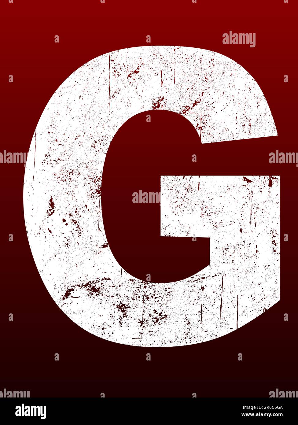 Fat Grunged Letters - G (Highly detailed grunge letter Stock Vector ...