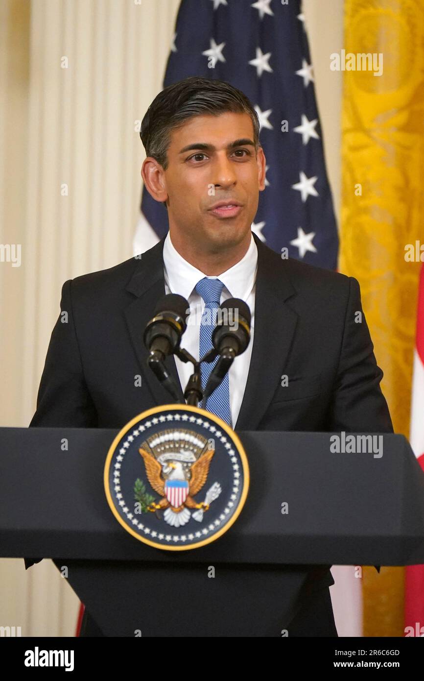 Prime Minister Rishi Sunak during a joint press conference with US ...