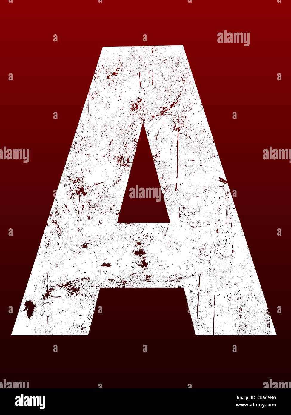 Fat Grunged Letters - A (Highly detailed grunge letter Stock Vector ...