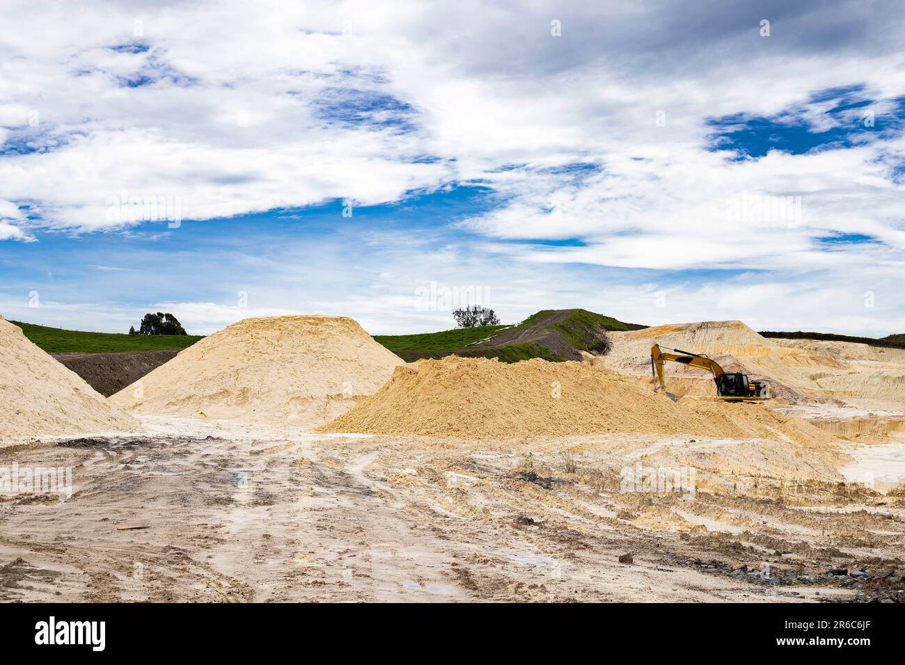 Gigantic kaolin mine, extraction of porcelain clay Stock Photo - Alamy