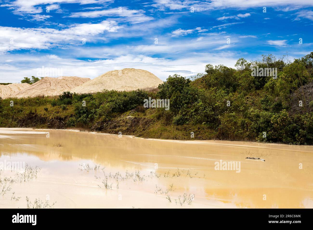 Gigantic kaolin mine, extraction of porcelain clay Stock Photo - Alamy