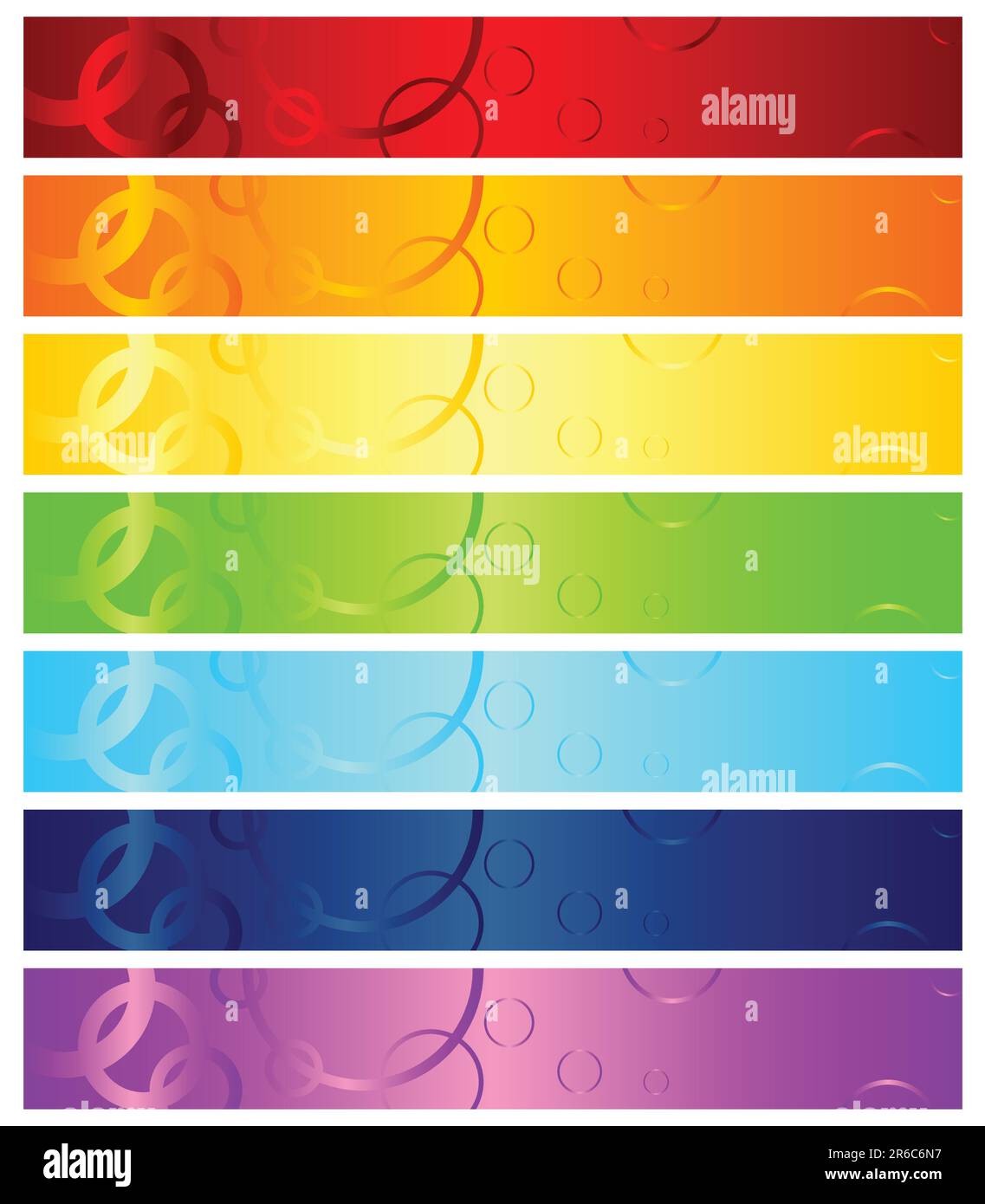 Different color headers that can be used as web banners Stock Vector ...