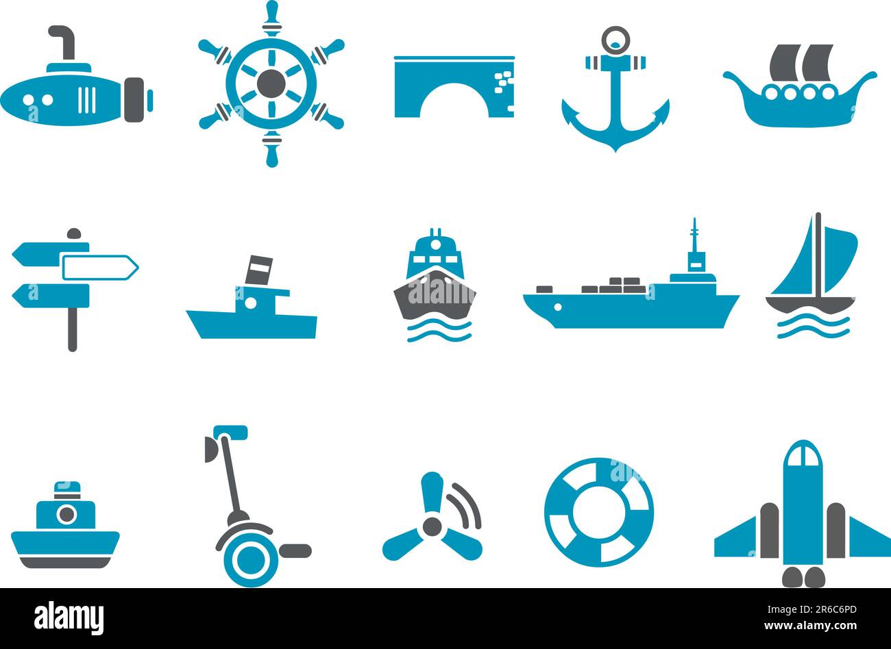 Vector icons pack - Blue Series, transport collection Stock Vector ...