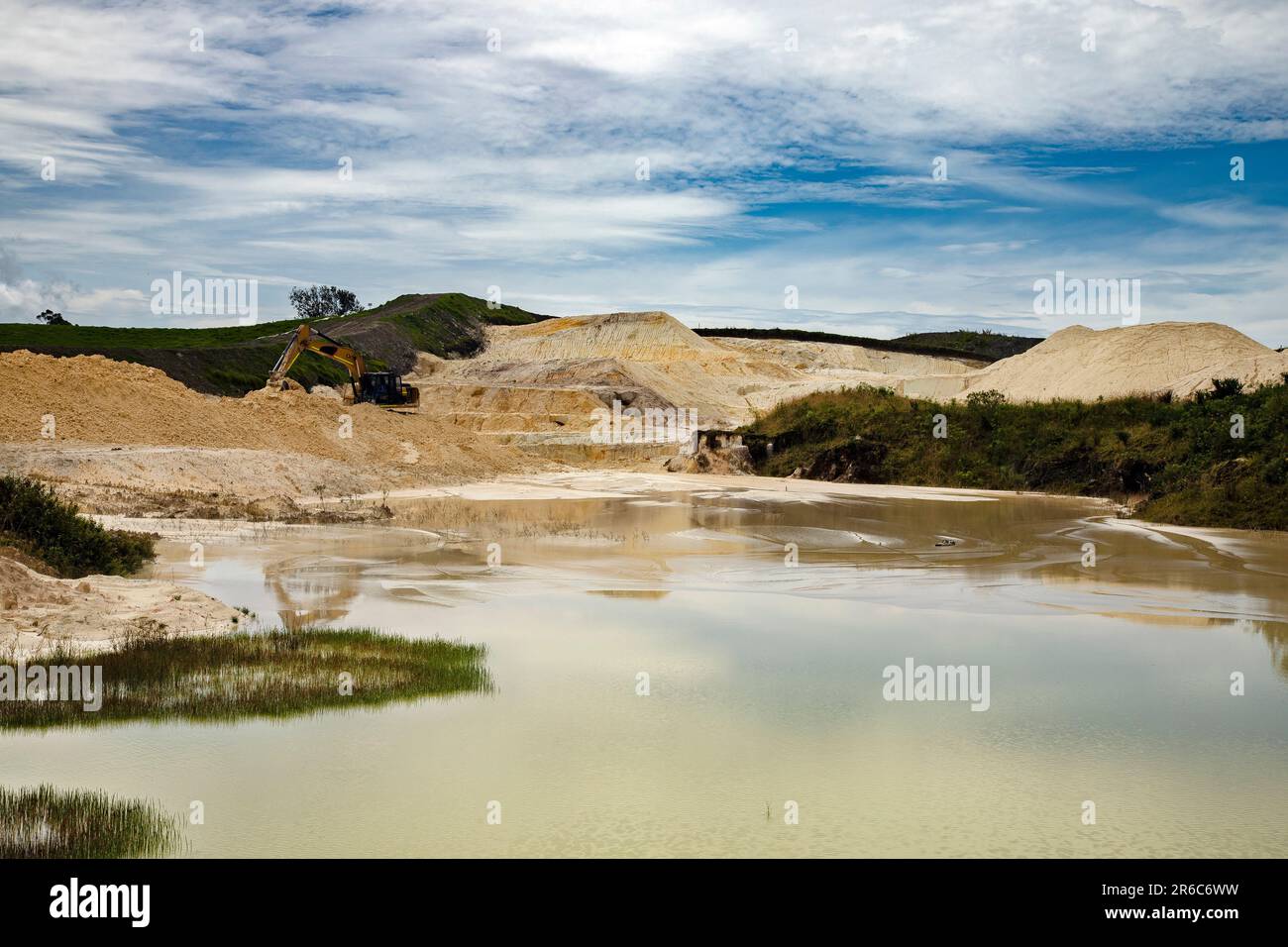 Gigantic kaolin mine, extraction of porcelain clay Stock Photo - Alamy