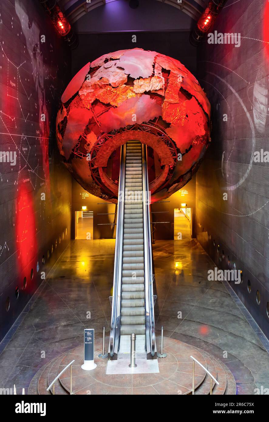 London, UK - May 2023: The entrance to the Earth Galleries in the ...