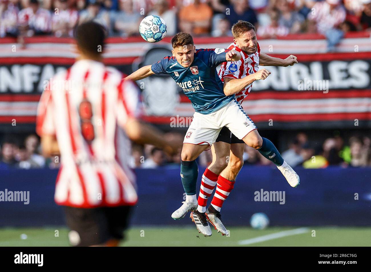 ROTTERDAM - (lr) Manfred Ugalde of FC Twente, Aaron Meijers of Sparta ...