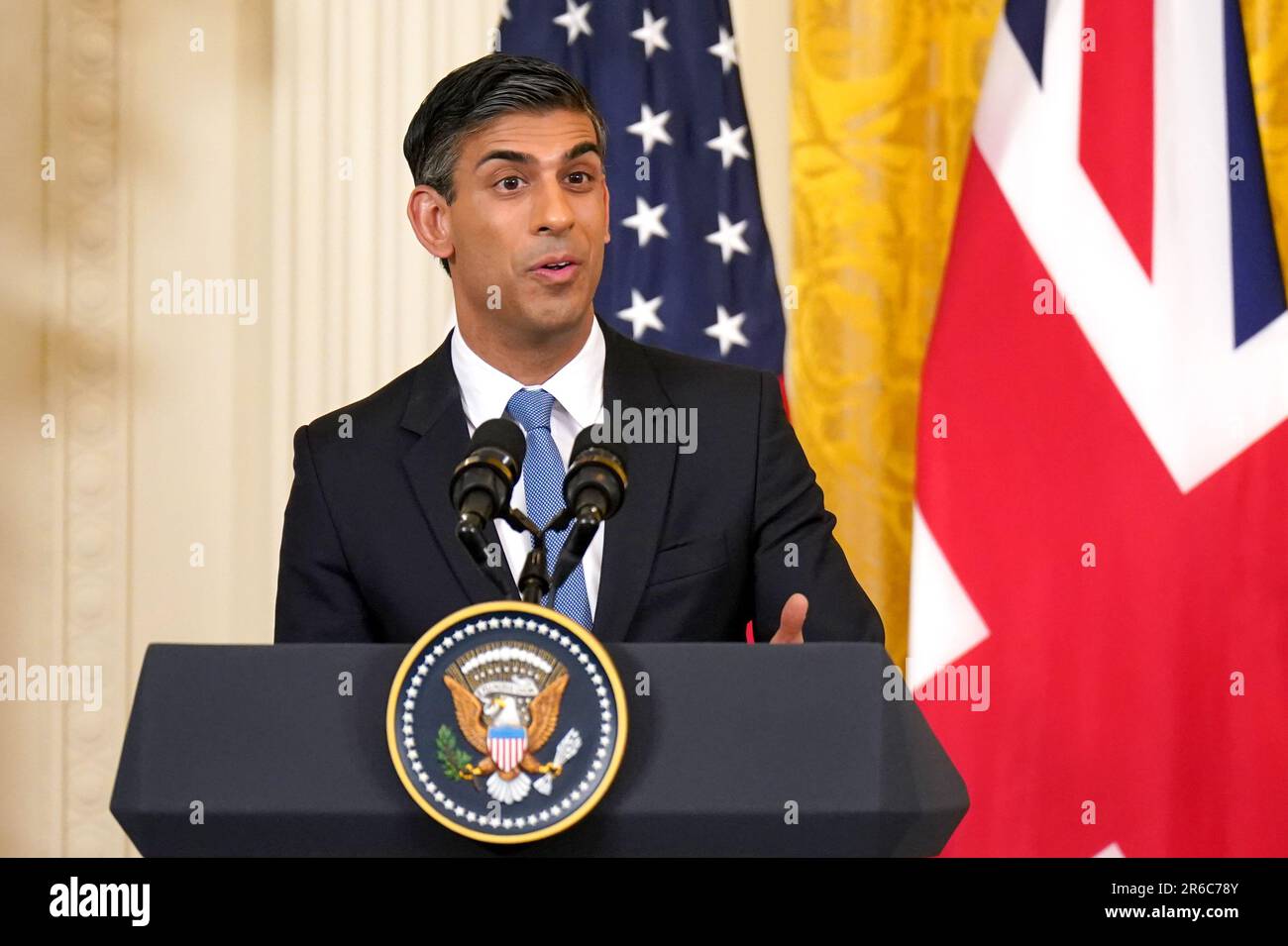 Prime Minister Rishi Sunak during a joint press conference with US ...