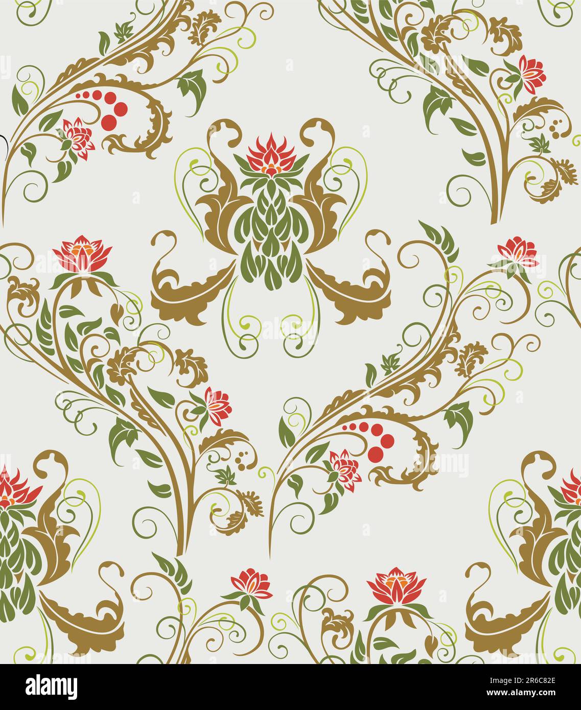 Seamless vegetative pattern for use a design element Stock Vector Image ...