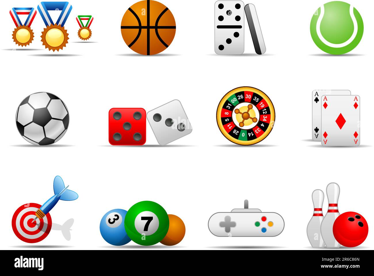 Soccer game icons Stock Vector Images - Alamy