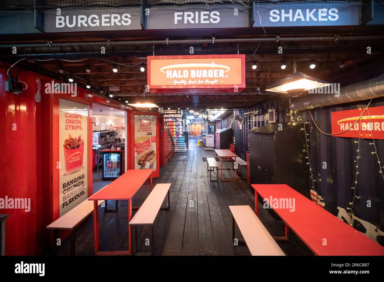 LONDON, MARCH 2023: Pop Brixton, retailers and street food outlets set ...