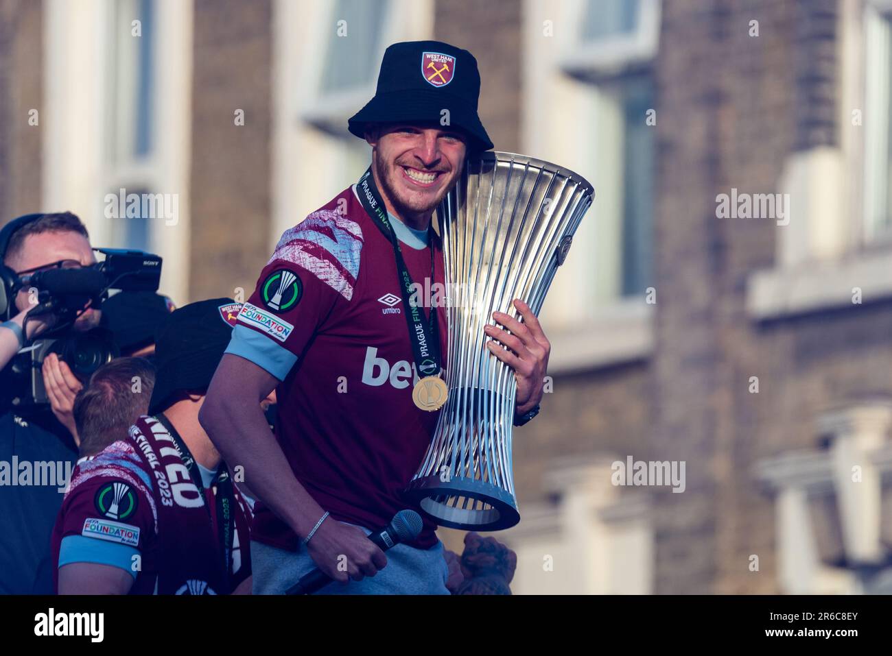 Newham, London, UK. 8th Jun, 2023. The players and staff of West Ham ...
