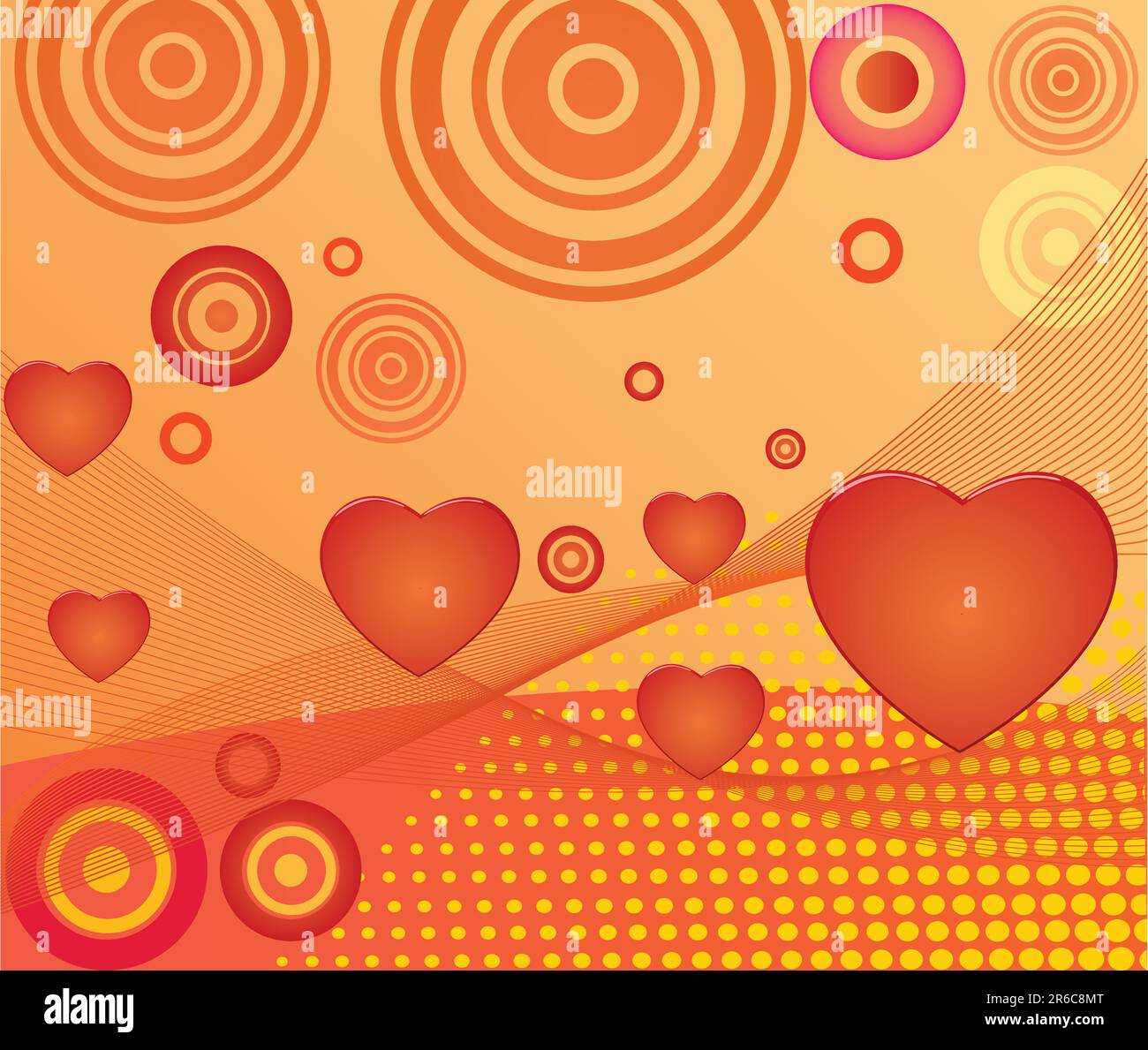 Romantic background vector illustration Stock Vector Image & Art - Alamy