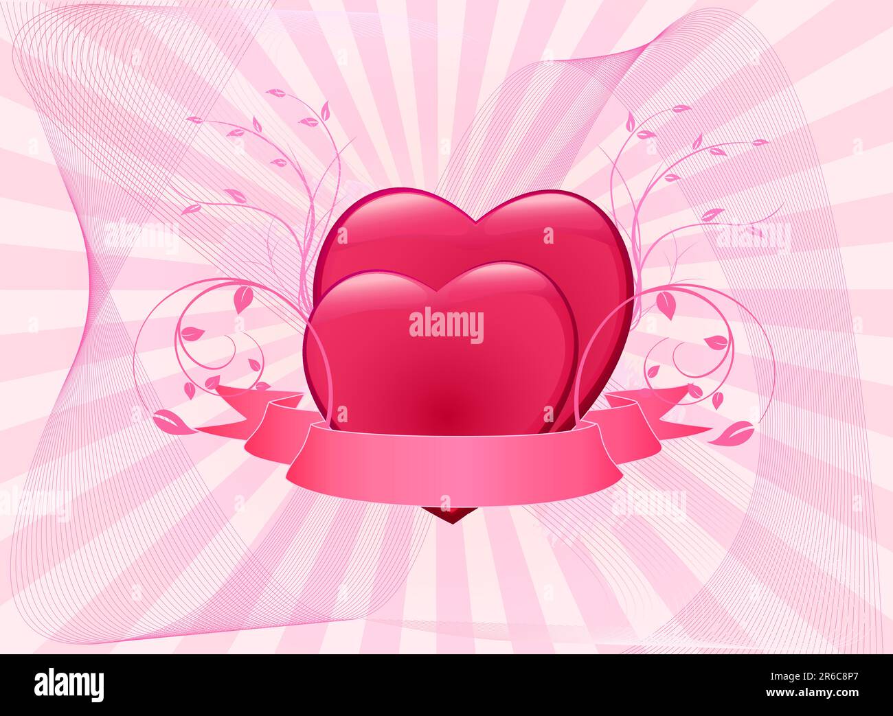 Romantic background vector illustration Stock Vector Image & Art - Alamy