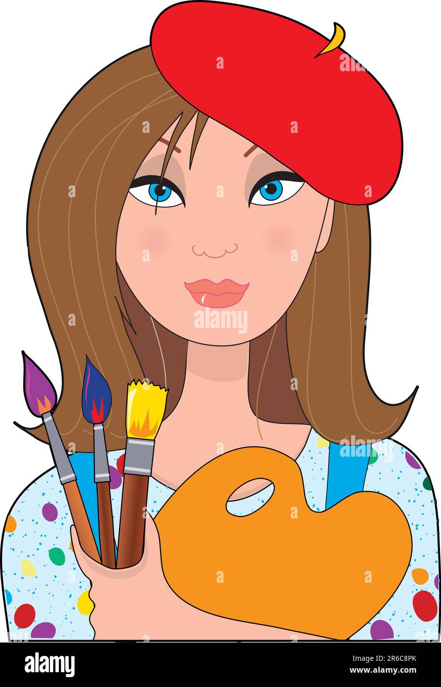 Female face paint Stock Vector Images - Alamy