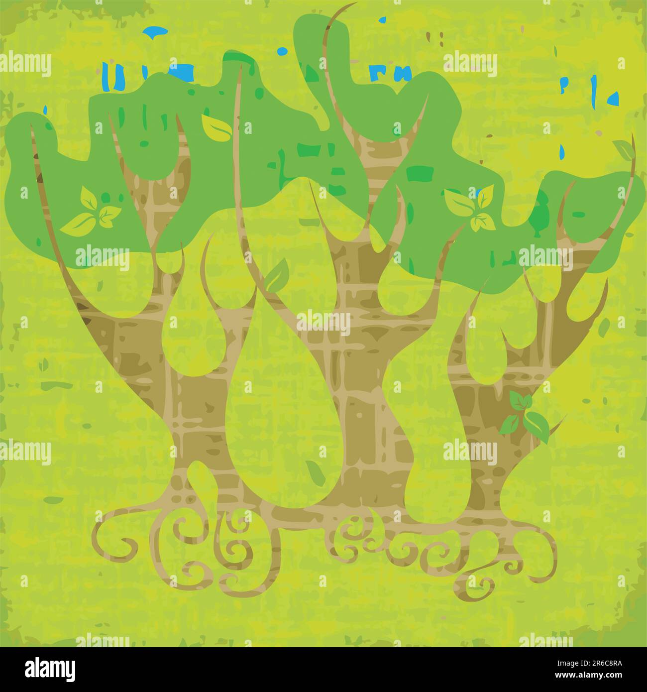 group of trees with special vector textures Stock Vector Image & Art ...