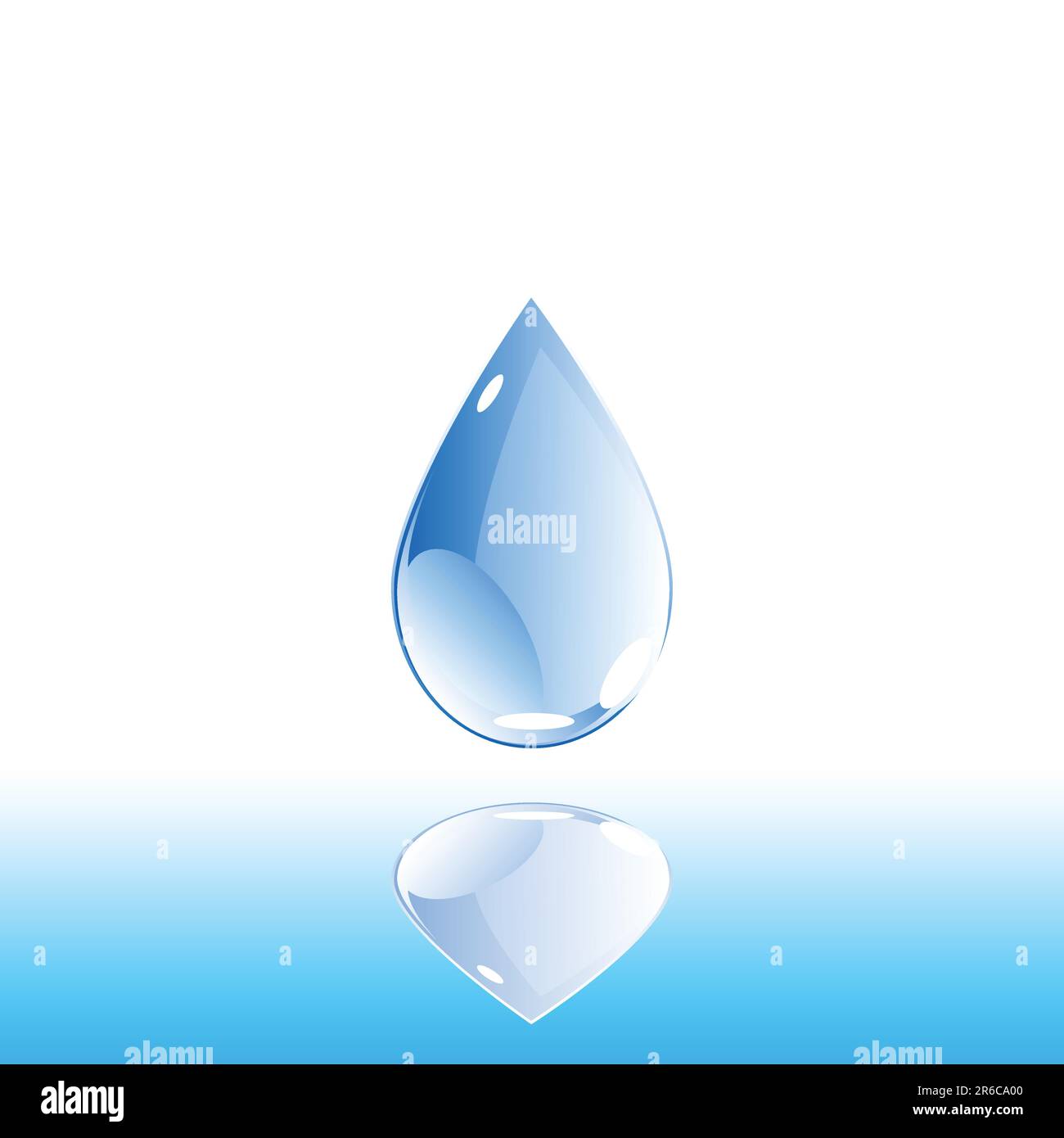 Water drop illustration. Vector Stock Vector Image & Art - Alamy