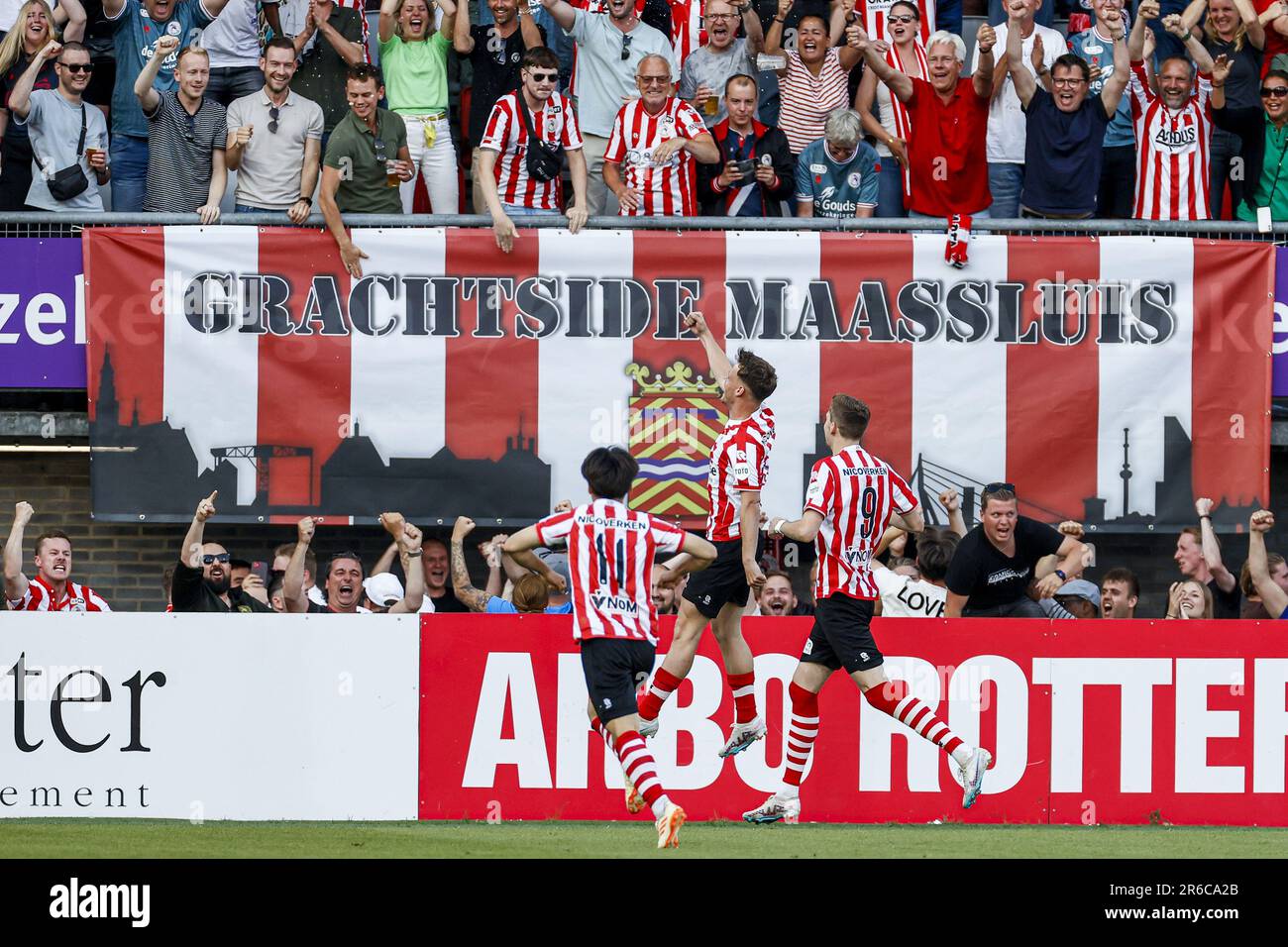 ROTTERDAM - Vito van Crooij of Sparta Rotterdam celebrates the 1-0 ...