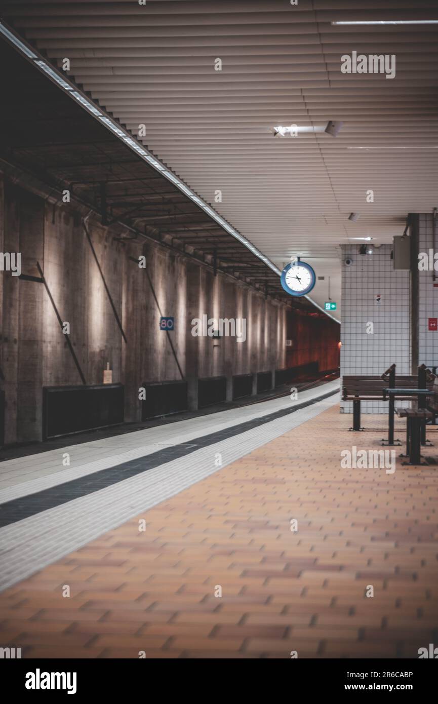 A photograph of a modern subway station in Helsingborg, Sweden Stock ...