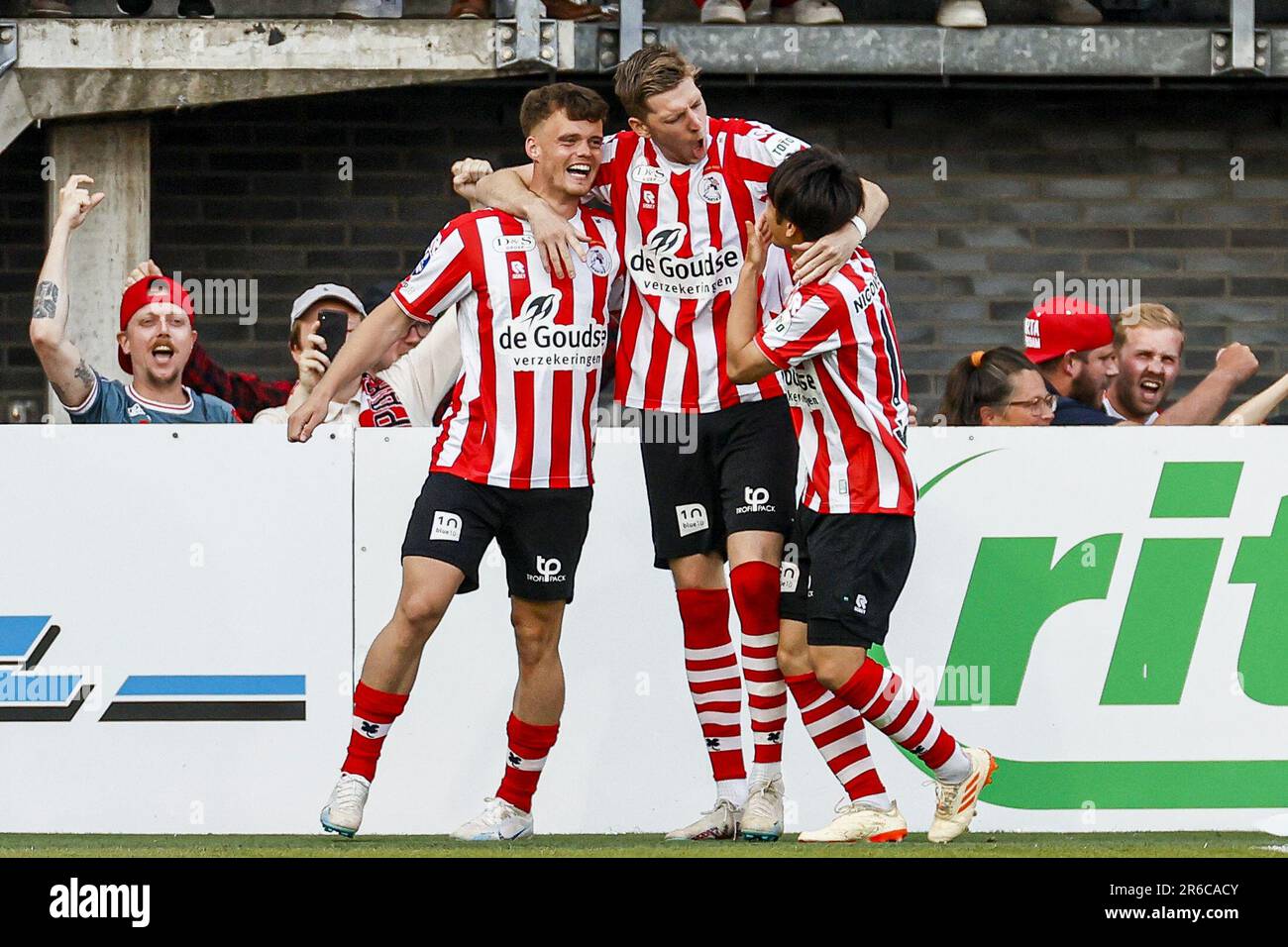 ROTTERDAM - Vito van Crooij of Sparta Rotterdam celebrates the 1-0 ...