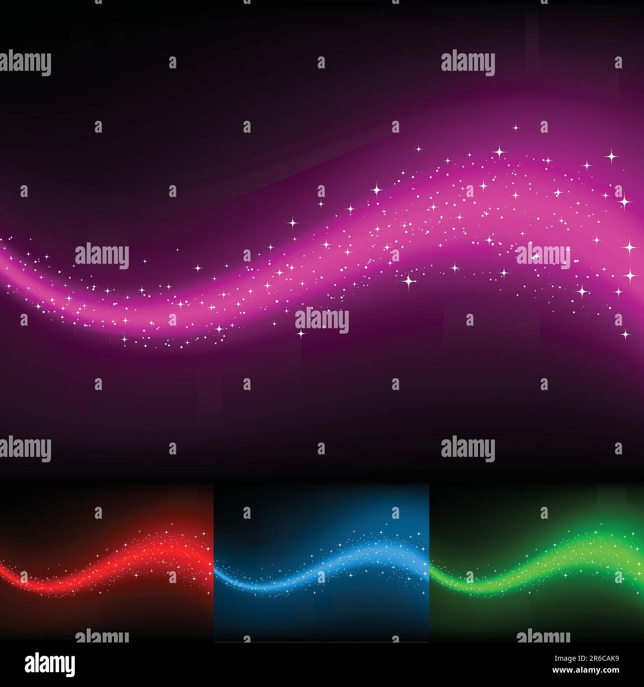 Abstract sparkle background in four different colour versions Stock ...