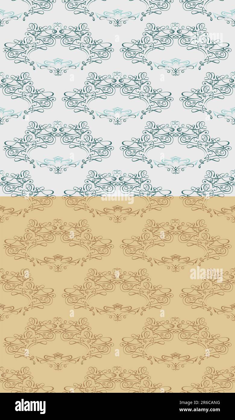 vintage seamless pattern / wallpapers/ vector Stock Vector Image & Art ...
