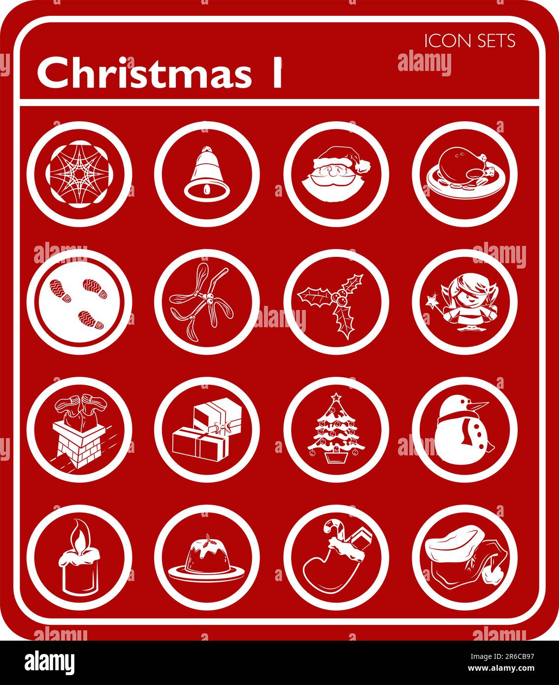 A set of Christmas Icons Stock Vector Image & Art - Alamy