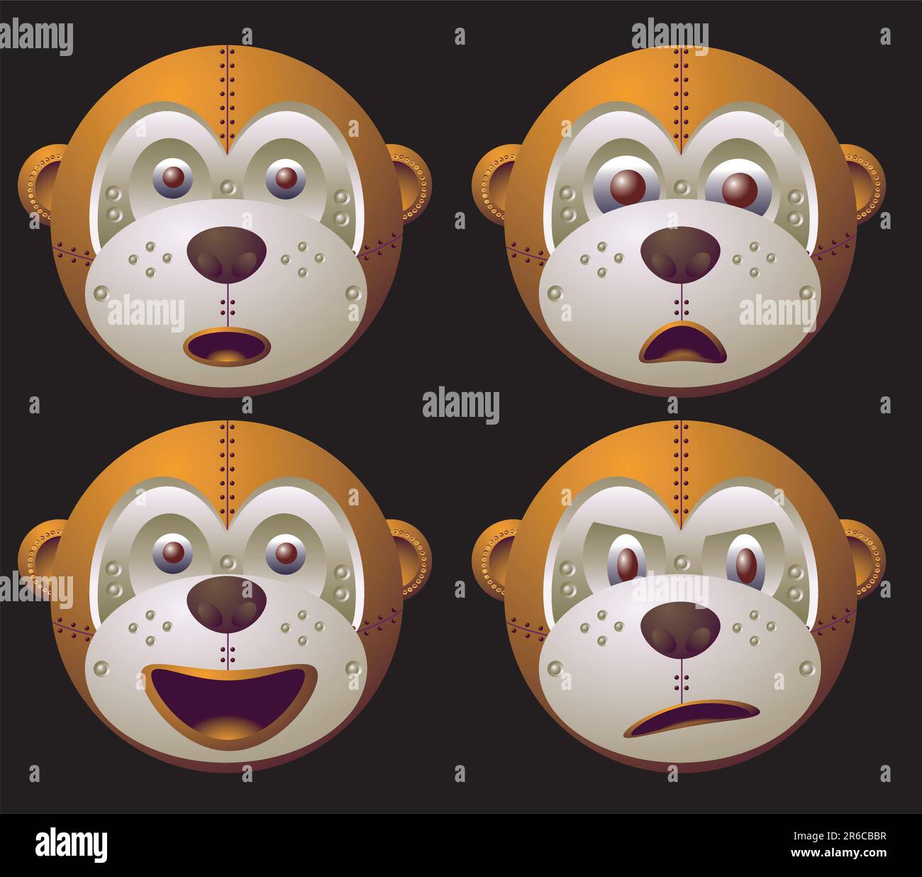 Sad monkey Stock Vector Images - Alamy