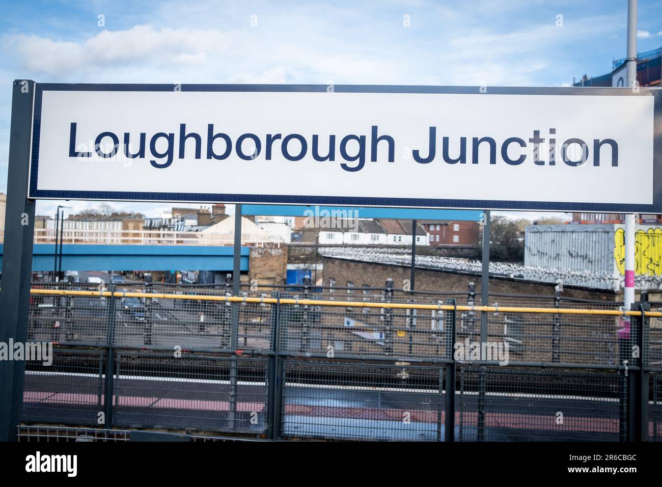 London- March 2023: Loughborough Junction train station in south west ...