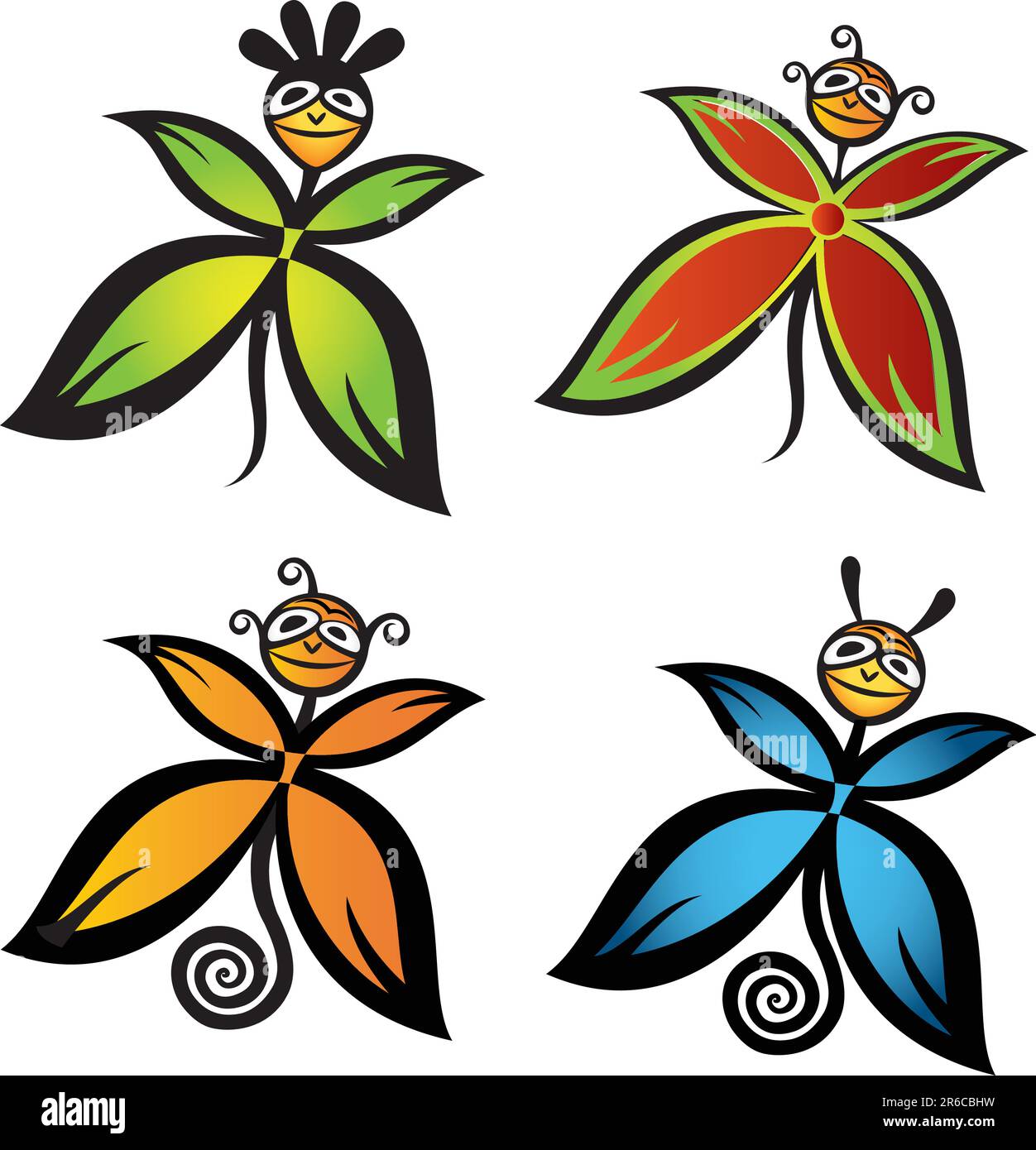 color vector butterfly Stock Vector Image & Art - Alamy