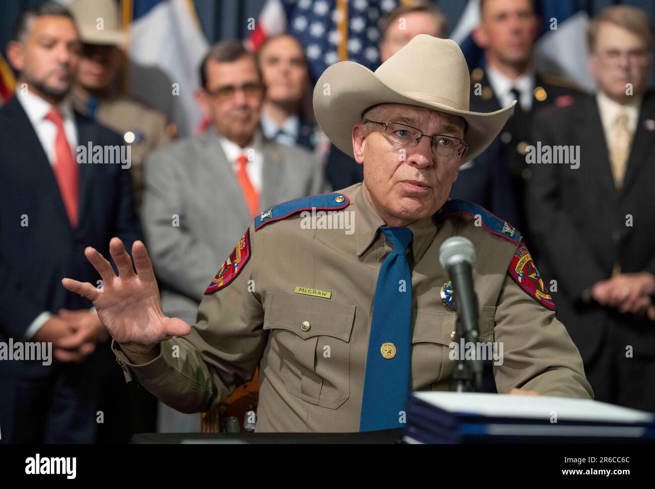 Texas Dept. of Public Safety Director STEVE MCCRAW answers questions ...