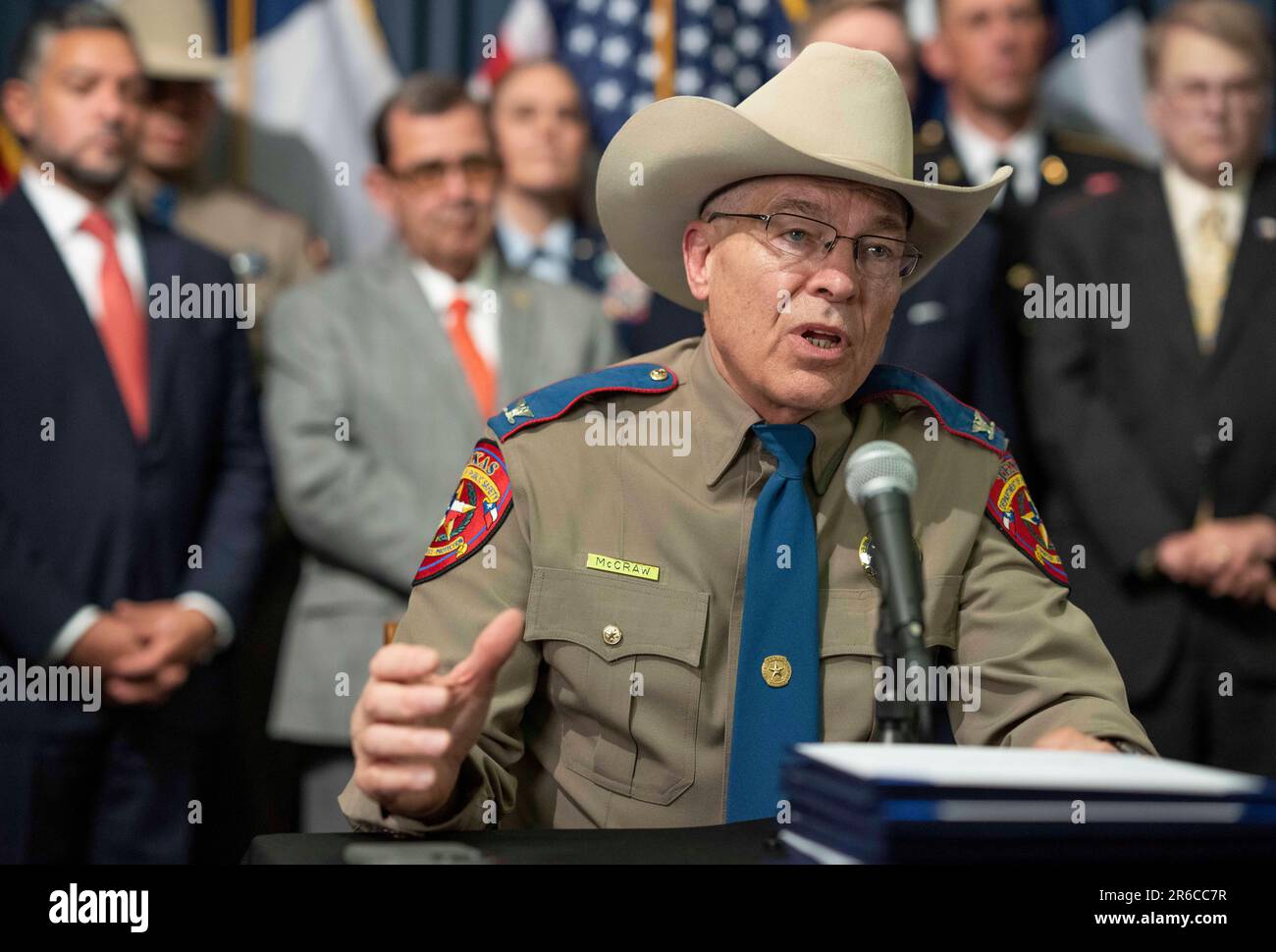 Texas Dept. of Public Safety Director STEVE MCCRAW answers questions ...