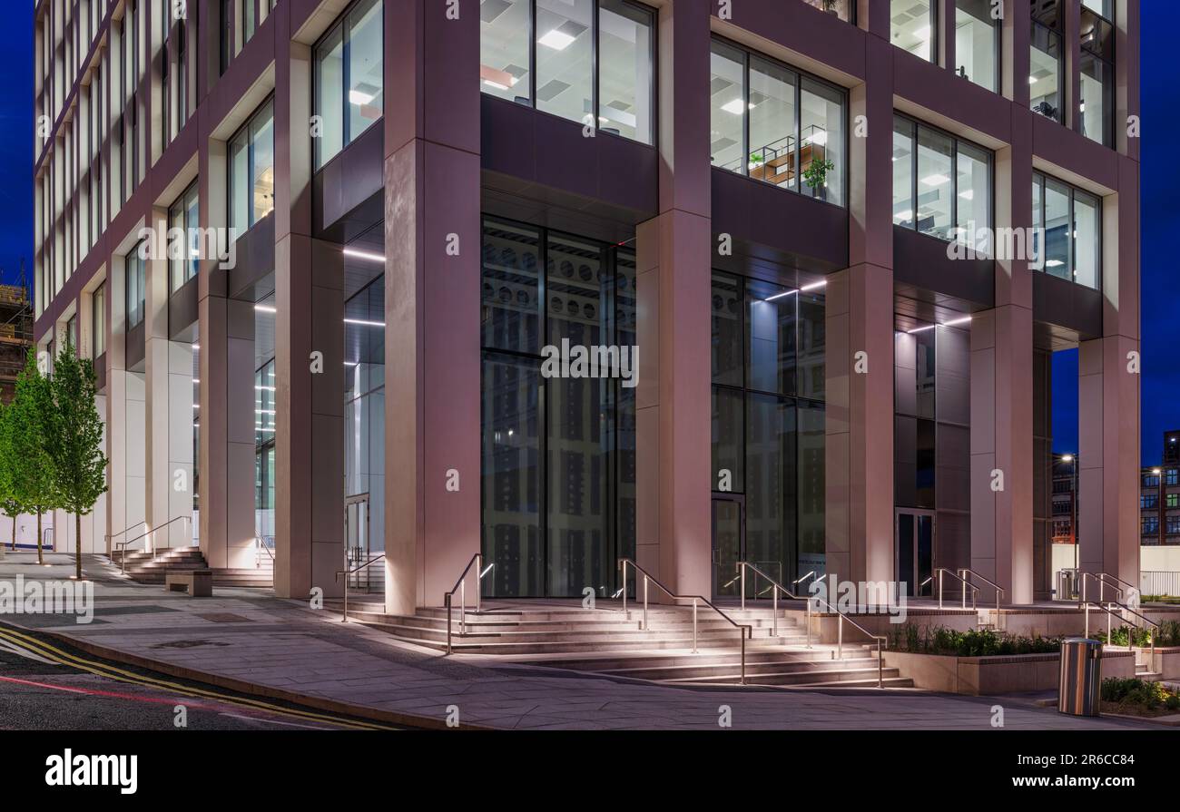 External views of Bank House by night in Newcastle upon Tyne, Tyne and ...