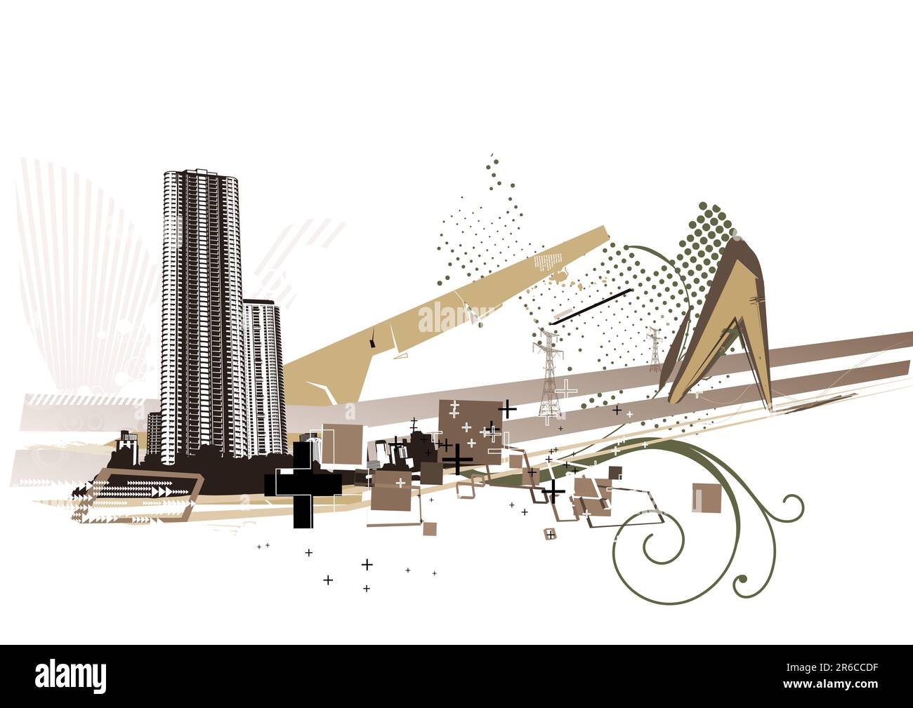 Angular facade Stock Vector Images - Alamy