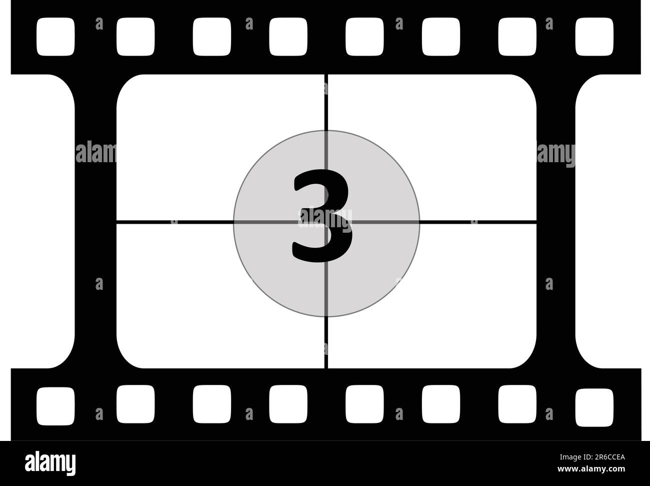 A vector representing a film countdown Stock Vector Image & Art - Alamy