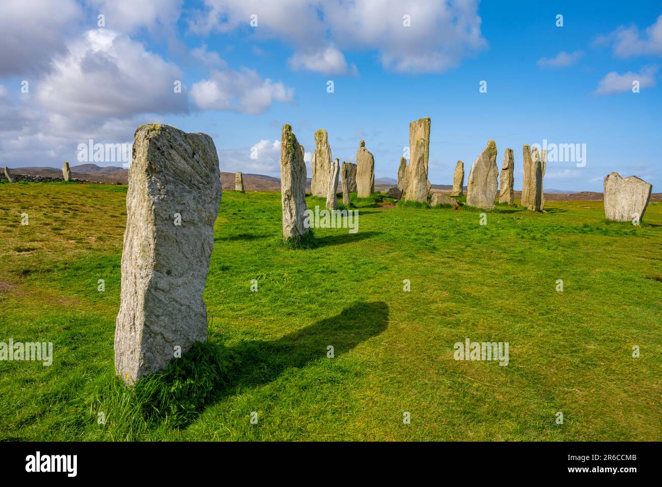 The neolithic stone circle of Callanish (Calanais) Isle of Lewis Stock ...