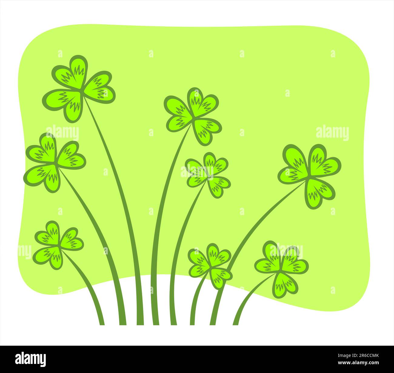 Stylized clover pattern for St. Patrick's Day Stock Vector Image & Art ...
