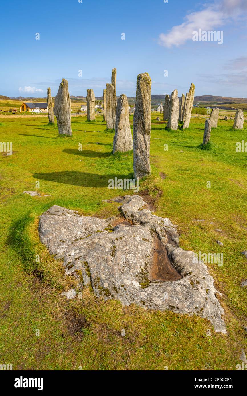 The neolithic stone circle of Callanish (Calanais) Isle of Lewis Stock Photo - Alamy